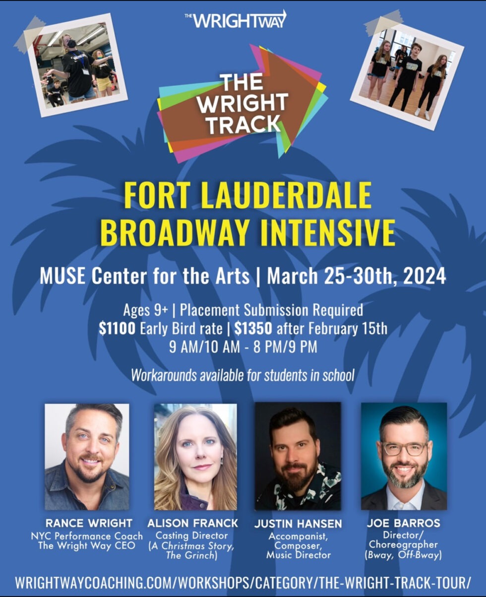 THE WRIGHT TRACK TOUR – Fort Lauderdale, FL Broadway Intensive 2024 ...