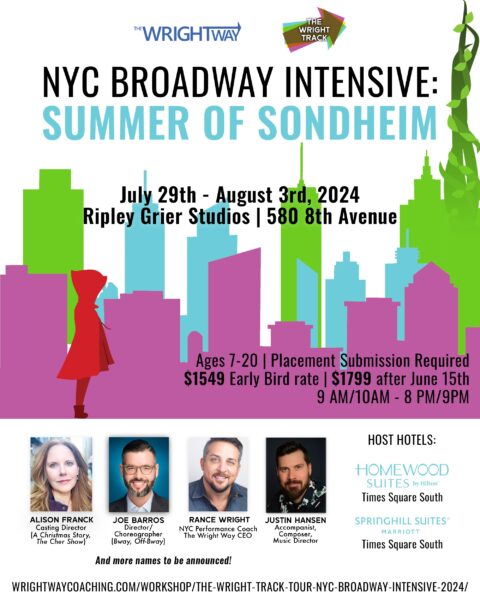 THE WRIGHT TRACK TOUR – NYC Broadway Intensive 2024 | Wright Way Coaching